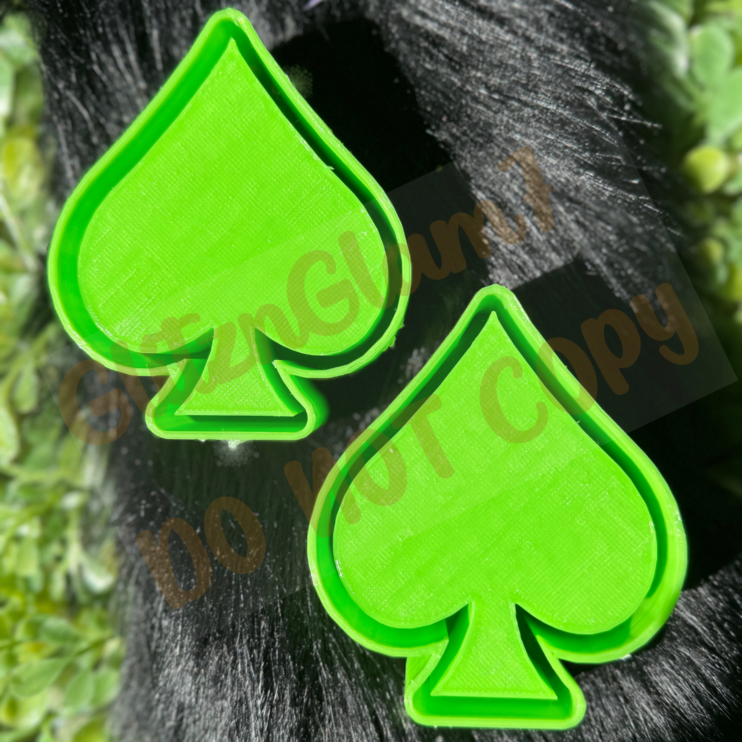 ** Vent Clips ** Spade (Plain) Silicone Mold – GlitznGlam7